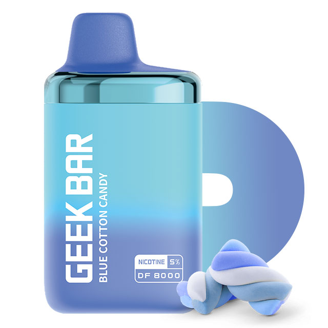 Geek Bar 8,000 Blue cotton candy – Shisha Land Mx