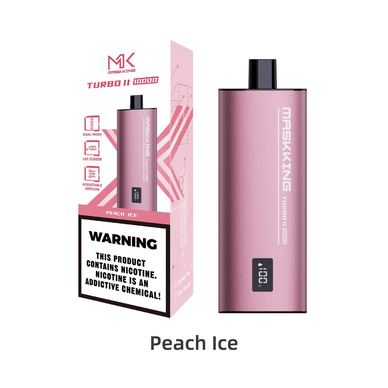 Maskking Turbo Peach ice – Shisha Land Mx