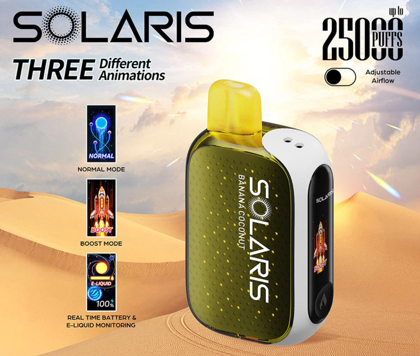 Solaris Banana coconut (carga solar) – Shisha Land Mx