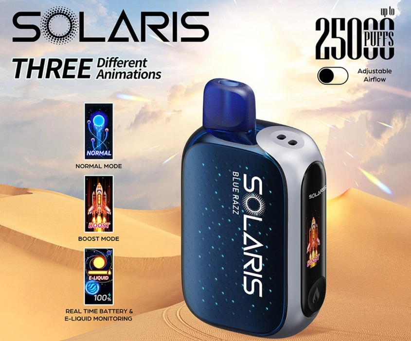 Solaris Blue razz (carga solar) – Shisha Land Mx