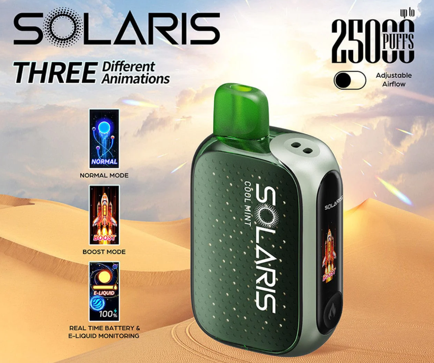 Solaris Cool Mint (carga solar) – Shisha Land Mx